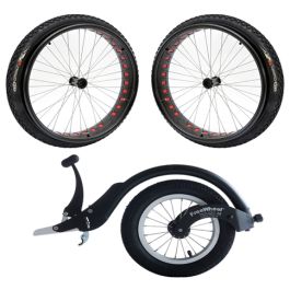 Off Road Wheelchair Pack Fat Wheels (Rigid Frame Chair)