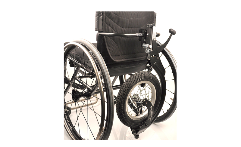 Freewheel and folding wheelchair adapter